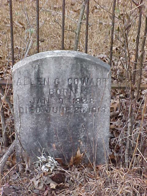 Tindall-Cowart Plot, Red Level Cemetery, Wilkinson County, GA